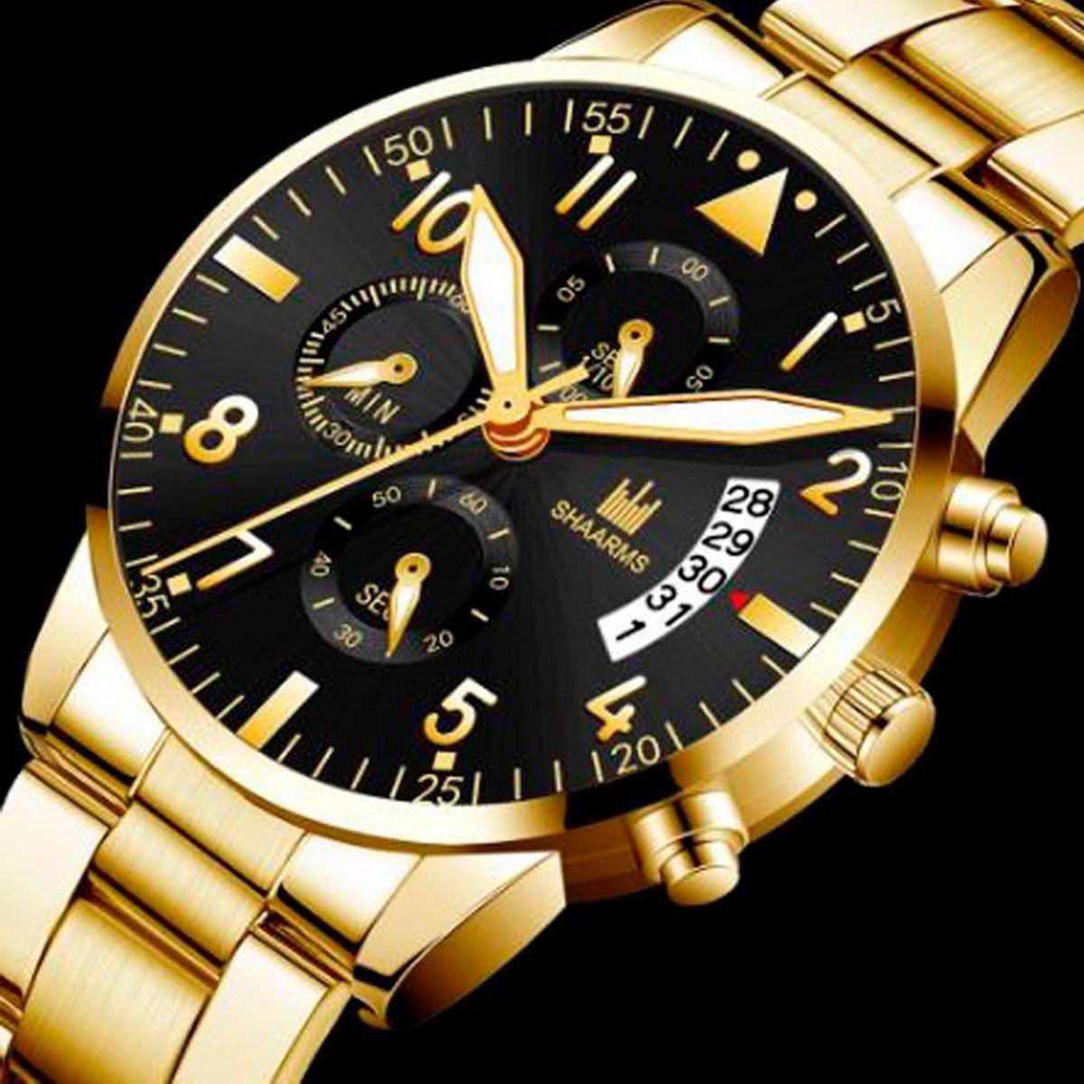 Relógio Suíço Masculino Original Premium - Preto | Netshoes