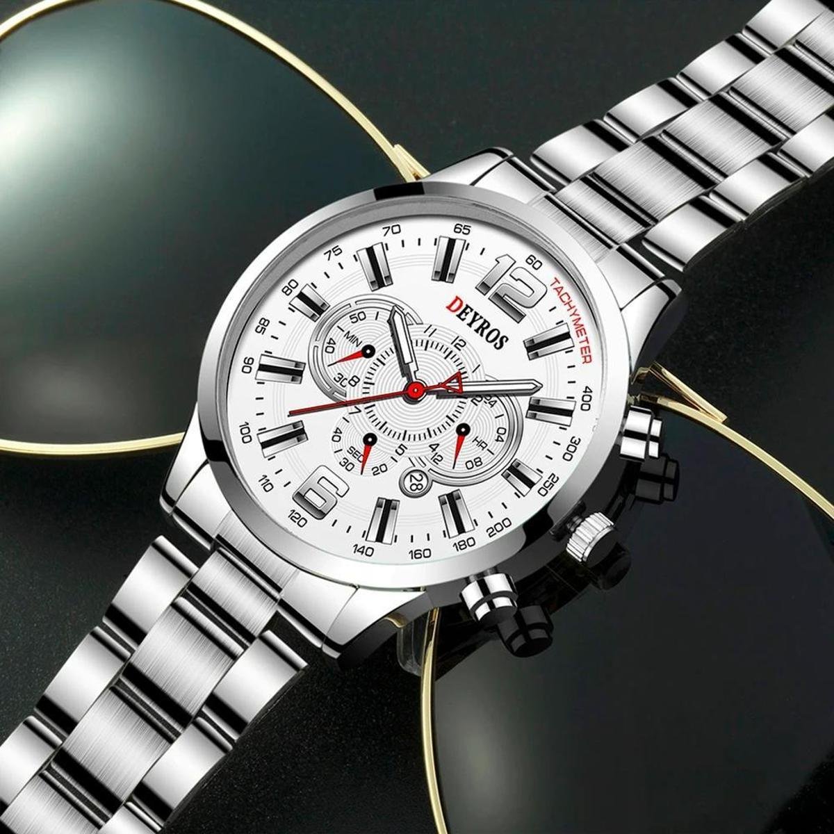 Relógio Suíço Masculino Original Premium - Preto | Netshoes