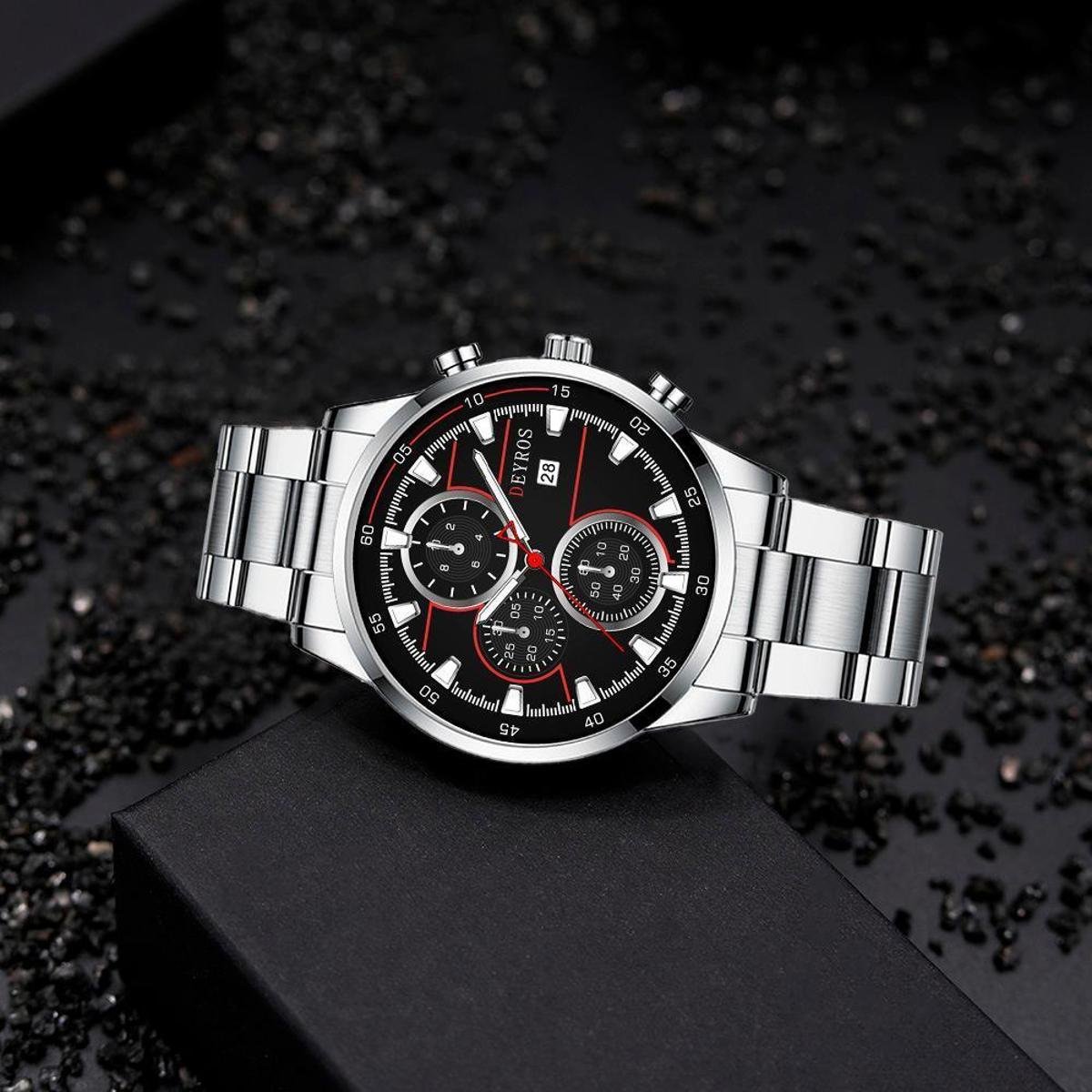 Relógio Suíço Masculino Original Premium - Preto | Netshoes