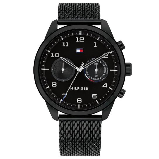 Relógio Tommy Hilfiger Masculino Aço Preto - 1791787 - Preto | Netshoes