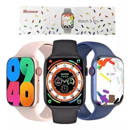 Relógio W29 Pro Microwear Smartwatch Watch 9 Pro W29 Pro Série 9 Tela 2 ...