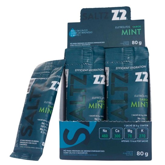 Repositor de Eletrólitos Saltz Z2 Foods Box 10 Sticks 8g Repositor Sais ...