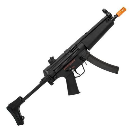 Rifle de Airsoft Bolt AEG Elétrico Full Metal MP5 MB5 A5 com Blowback ...