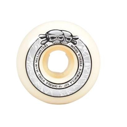 Roda Bones Wheels X-Formula XF Double Wides 56 x 40 V8 97A 4PK - Branco ...