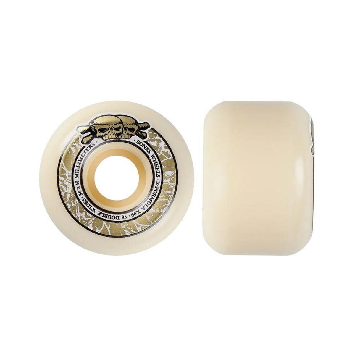 Roda Bones Wheels X-Formula XF Double Wides 56 x 40 V8 99A 4PK - Branco ...