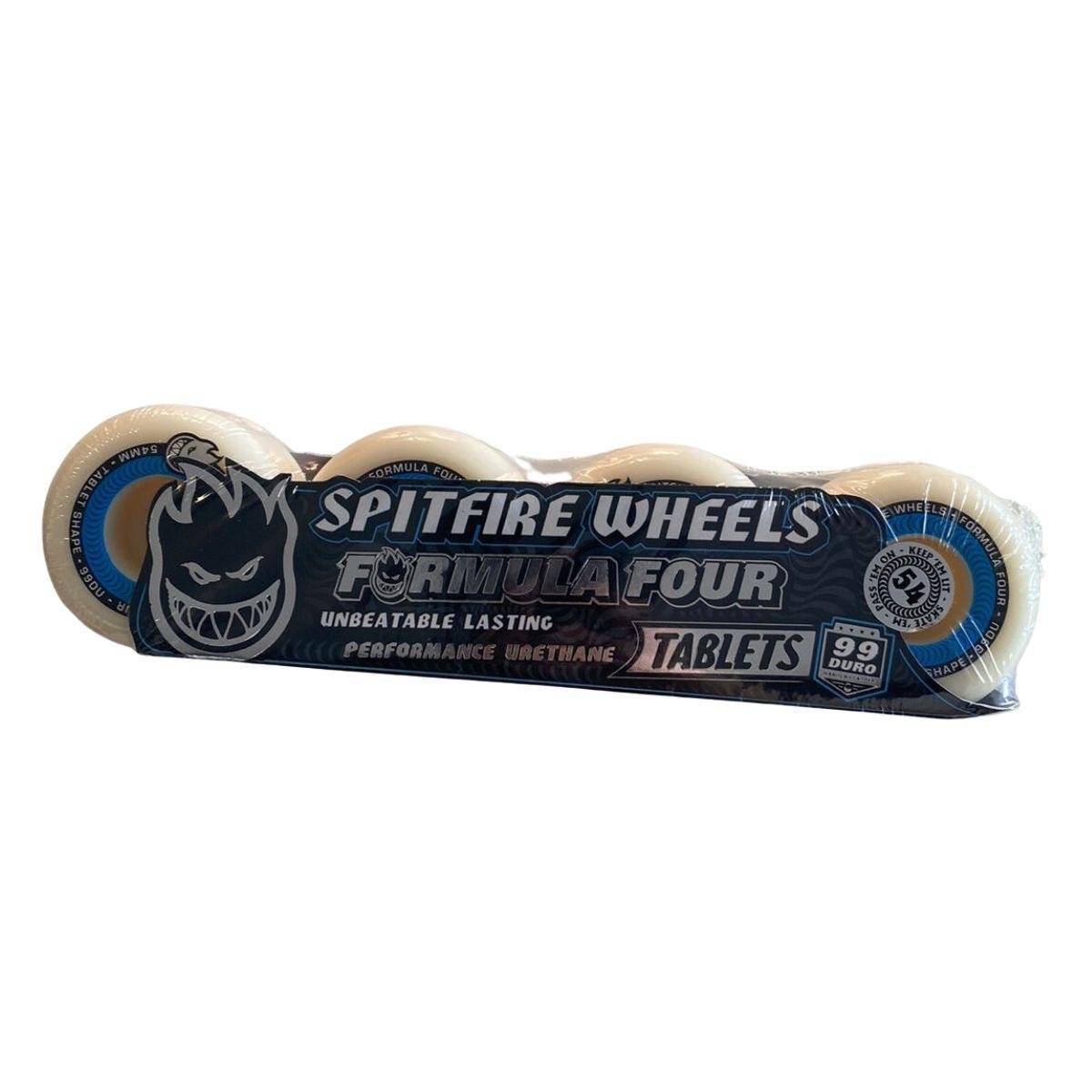 Roda Spitfire F4 99DU Tablets Nat 54mm Original - Branco | Netshoes