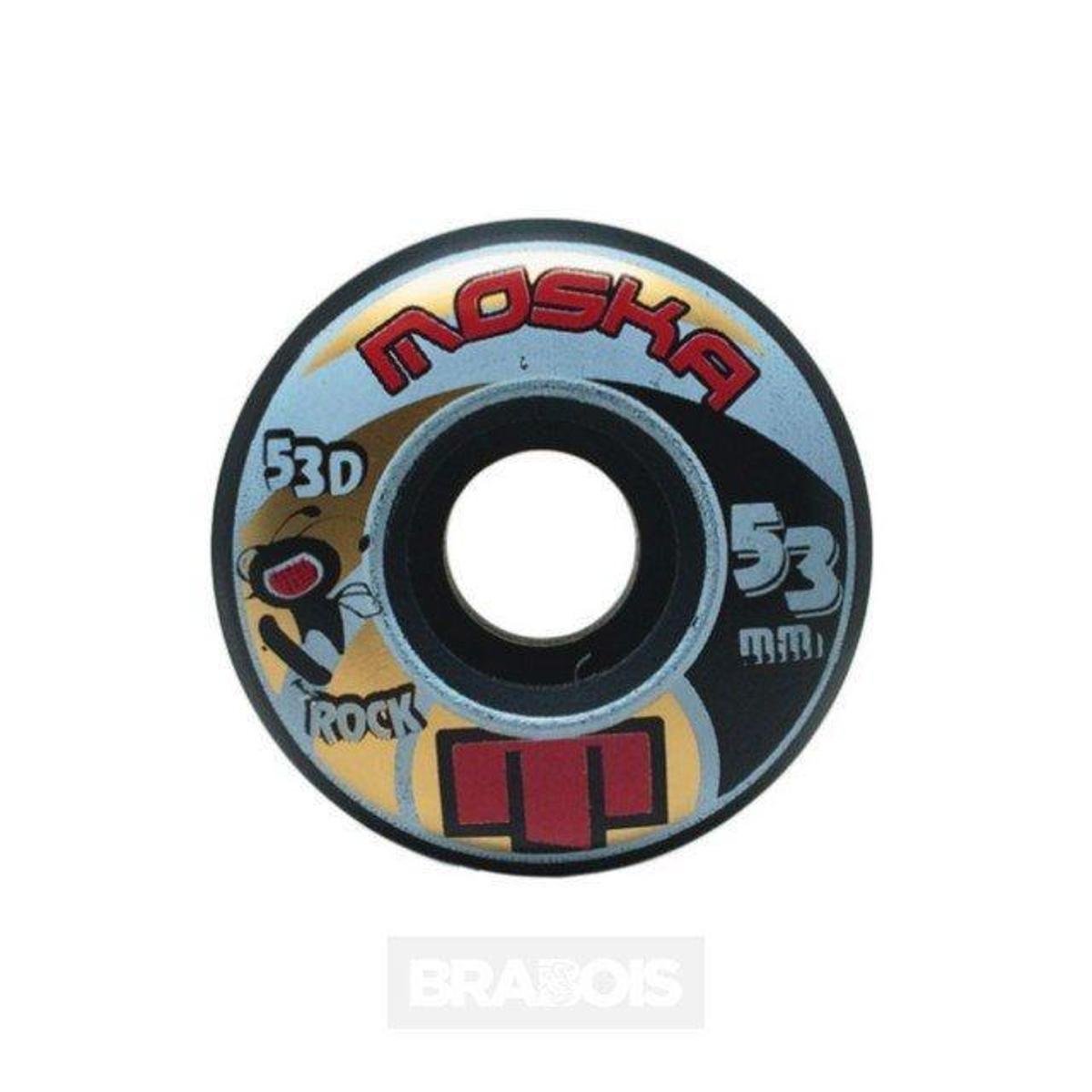 Rodas De Skate Moska Rock 53 mm 101a - Laranja - Preto | Netshoes