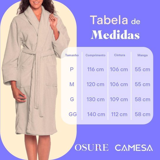 Roupão Microfibra Camesa Adulto Unissex Feminino Masculino Inverno Frio Quentinho Com Bolso ...