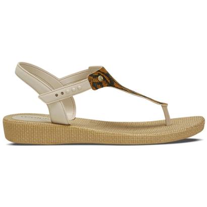 Sandália Azaleia Asa Delta Cobra Feminina - Bege | Netshoes