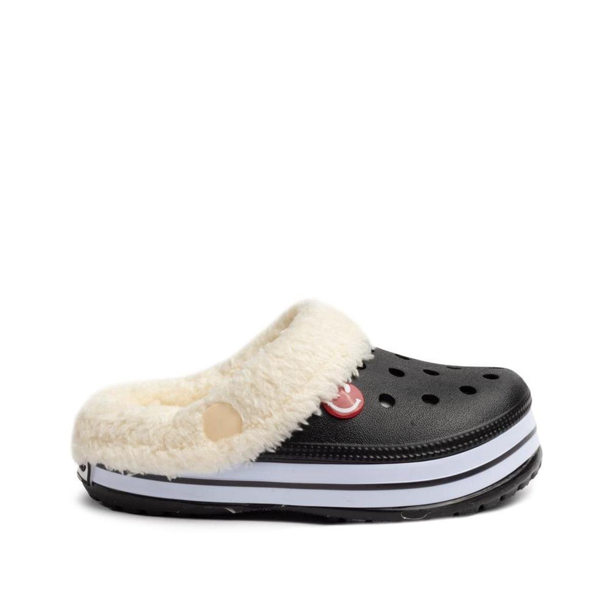 Sandália Babuche Infantil Yvate Forrada Preto - Preto | Netshoes