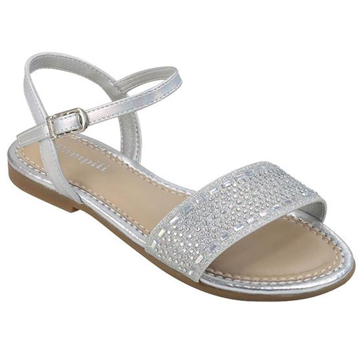 Sandalia Cherrie Prata Pampili - Prata | Netshoes