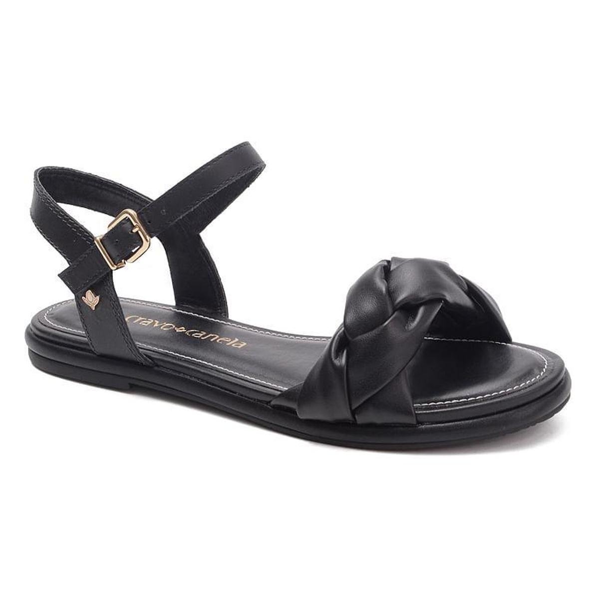 Sandália Cravo & Canela Livia Preta Cravo Canela - Preto | Netshoes