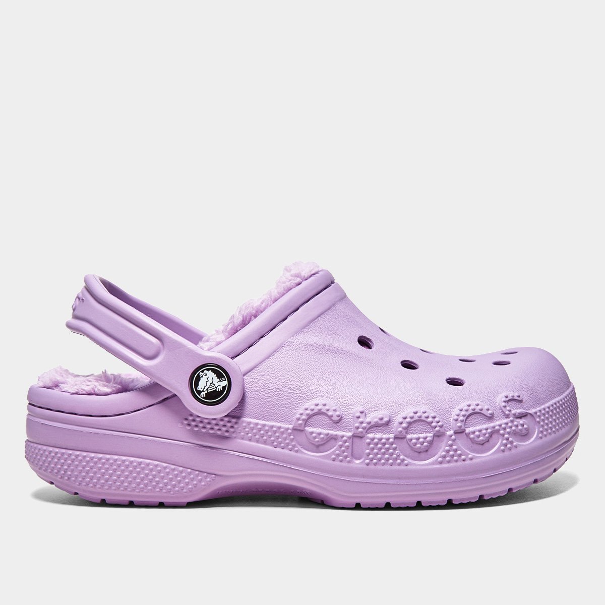 Sandália Crocs Baya Lined Clog Feminina - Lilás | Netshoes