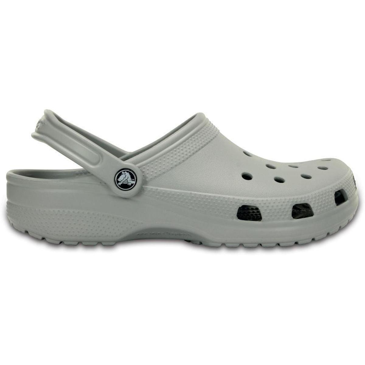 Sandália crocs classic pearl white - Cinza | Netshoes
