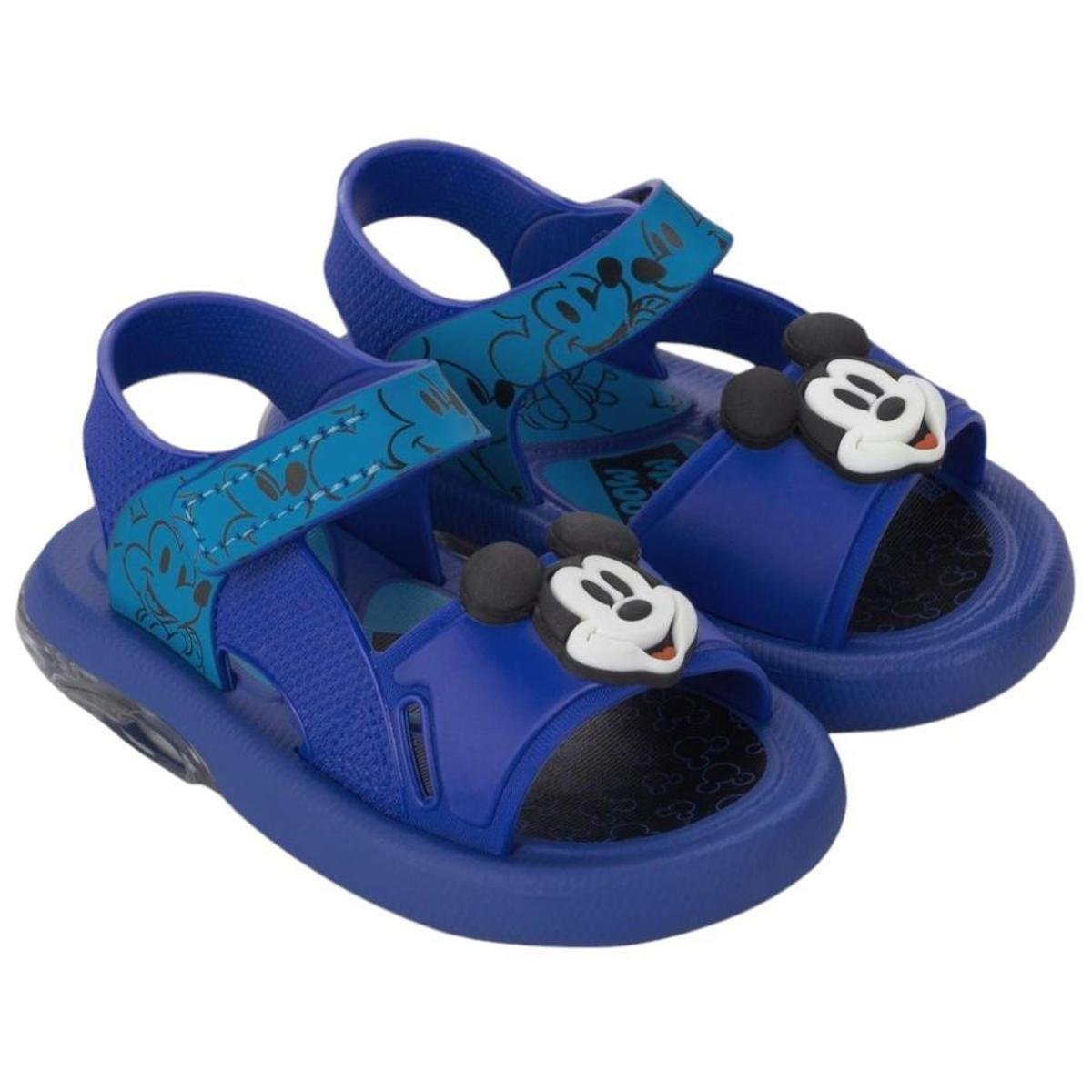 Sandália Disney Led Baby Mickey Grendene 23159-BI983 Azul/Azul Médio ...