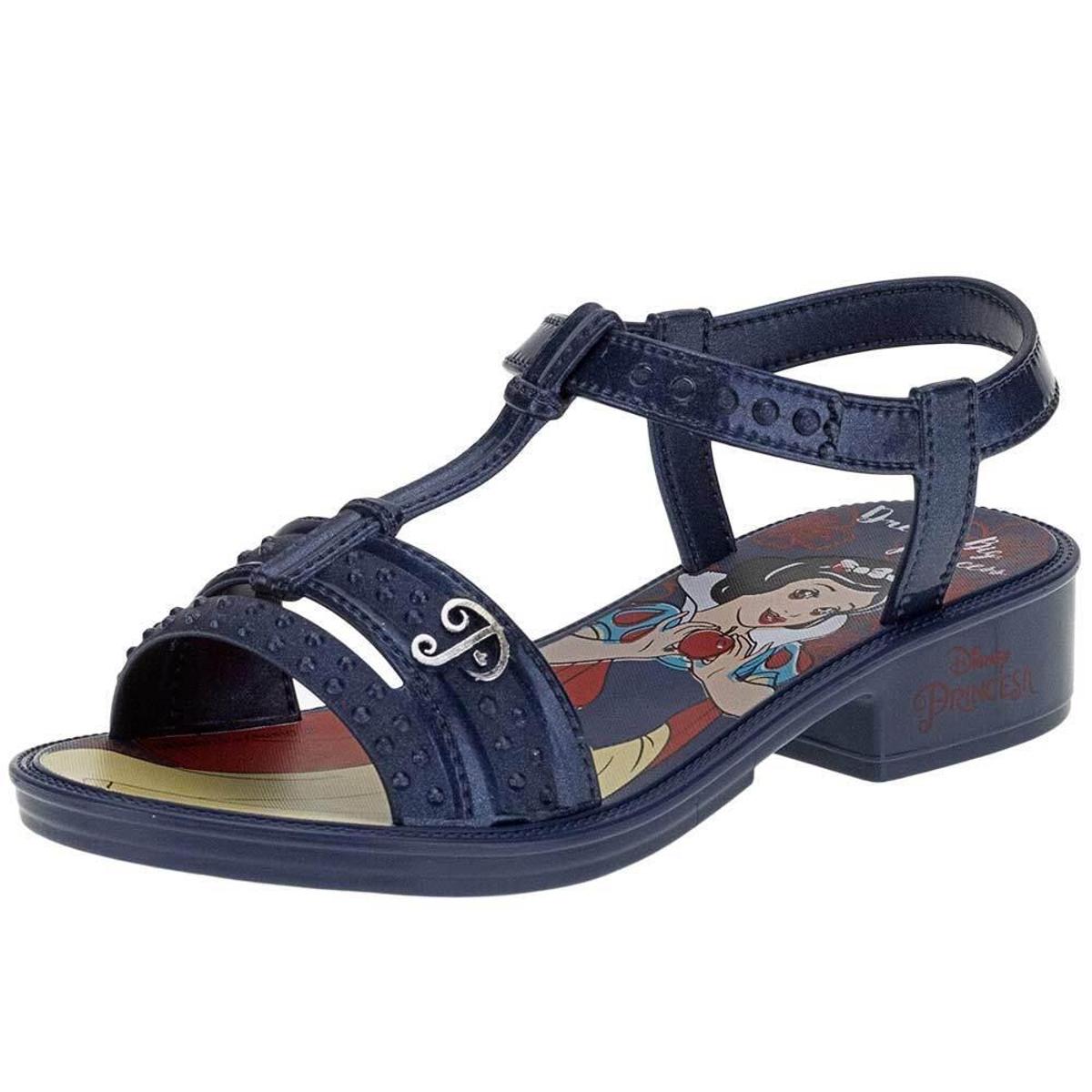 Sandália Disney Princesas Shine Grendene Kids - 22623 - Marinho | Netshoes