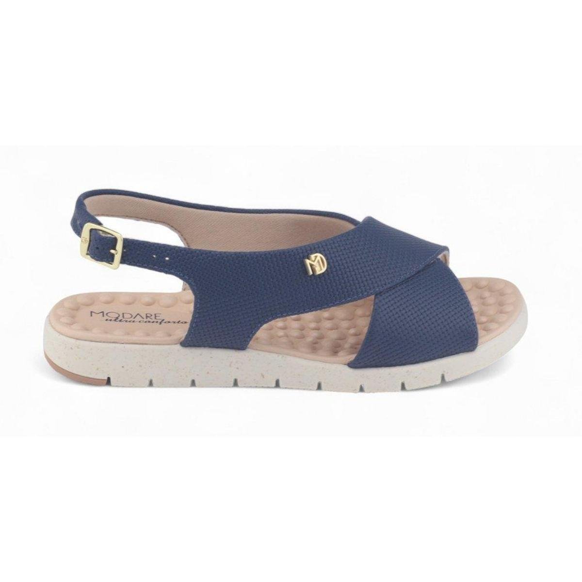 Sandália Fem Modare UltraConforto 7162.203 Floather Nature - Marinho ...