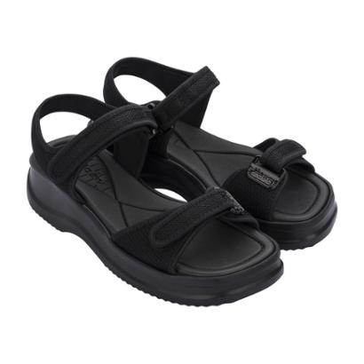 Sandalia Feminina Azaleia Tiras Duplas Aderentes 18451 - Preto | Netshoes