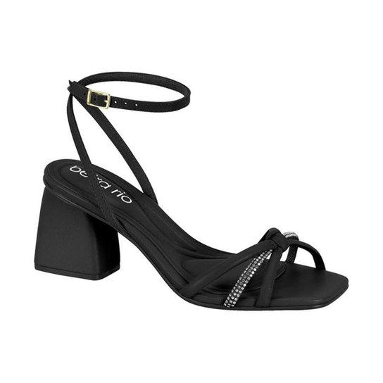 Sandália Feminina Beira Rio 8499.102 - Preto | Netshoes