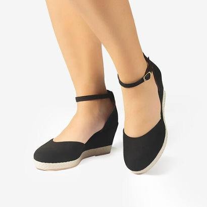 Sandália Feminina de Salto Anabela Plataforma Fechada Itss shoes ...