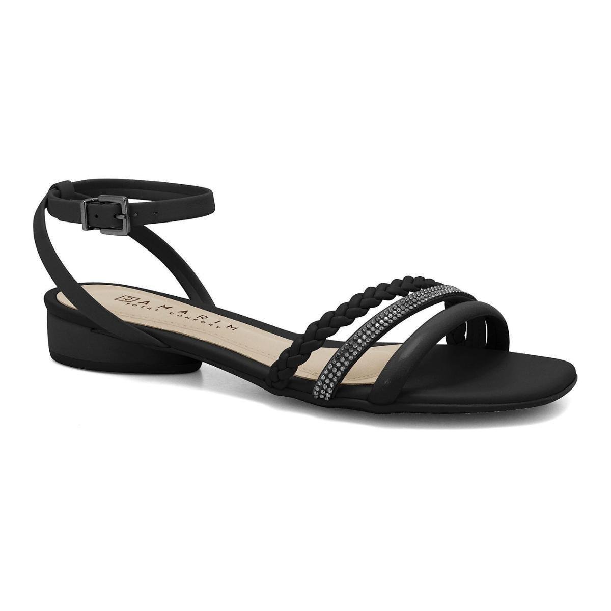 Sandália Feminina Ramarim 2423205 - Preto | Netshoes