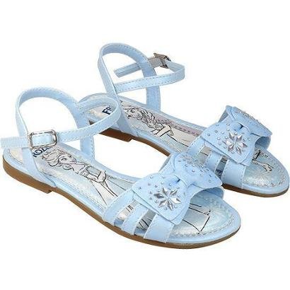 Sandália Frozen Disney Kids Pampili Moda Infantil Feminina Prata Brilho ...