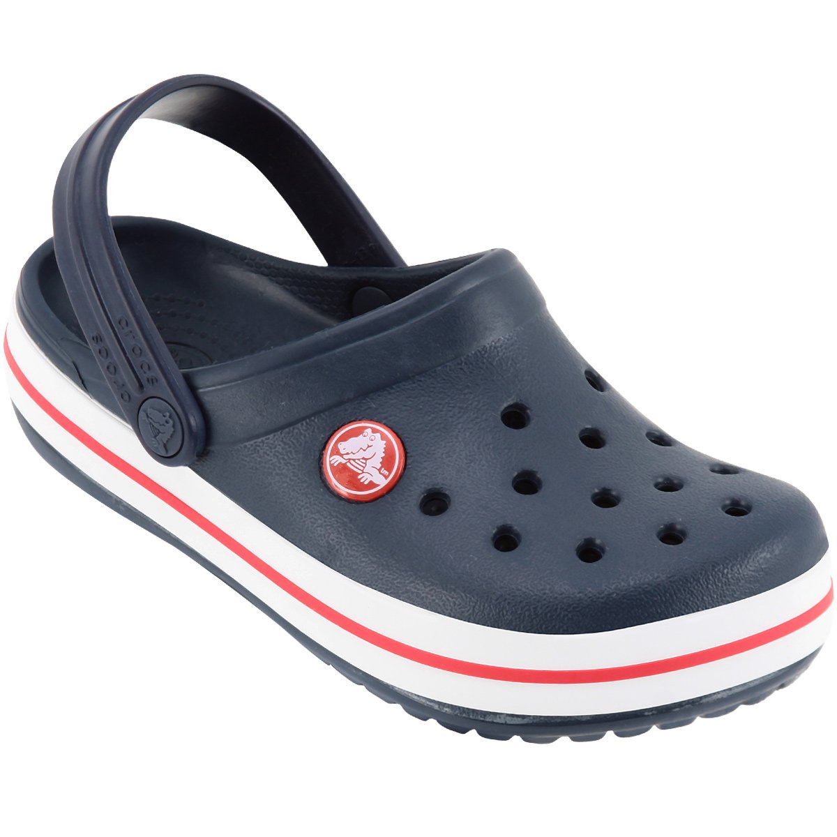 Sandália Infantil Crocs Crocband - Marinho e Branco | Netshoes
