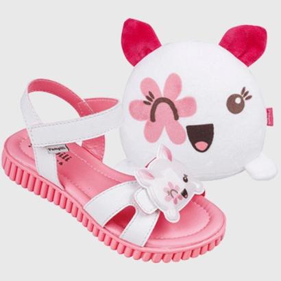 Sandália Infantil Feminina Pampili Candy Pamps Mimo Especial - Branco ...