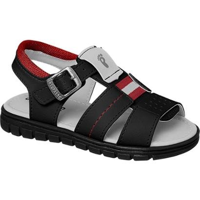 Sandália Infantil Ortopasso Anatômica Couro Menino - Preto | Netshoes