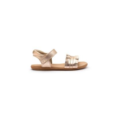 Sandália Infantil Tip Toey Joey Ruffle Feminina - Dourado | Netshoes