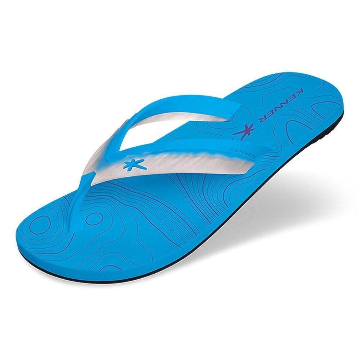 Sandália Kenner Acqua Maps Azul Masculino - Azul | Netshoes
