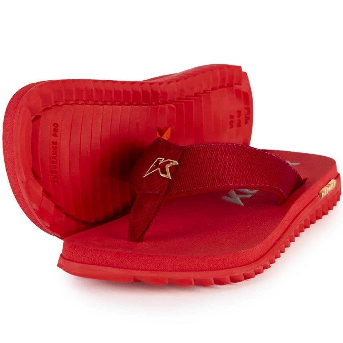 Sandália Kenner Kivah Masculina - Vermelha - 43 - Vermelho | Netshoes