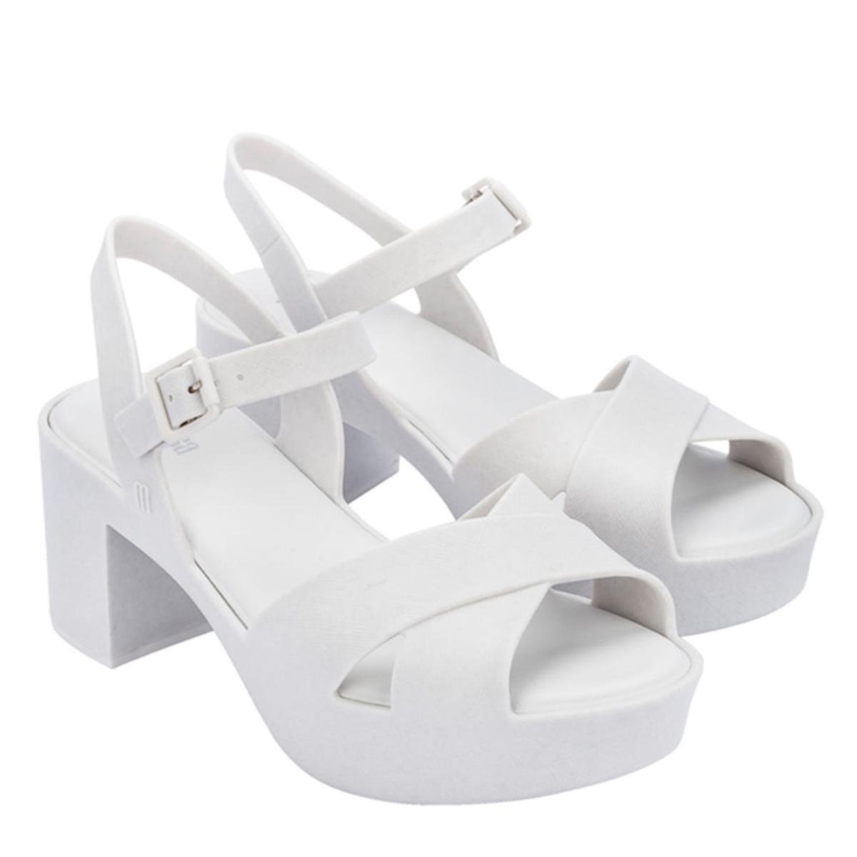 SANDALIA MELISSA ESSENTIAL HEEL Branco 33/34 - Branco | Netshoes