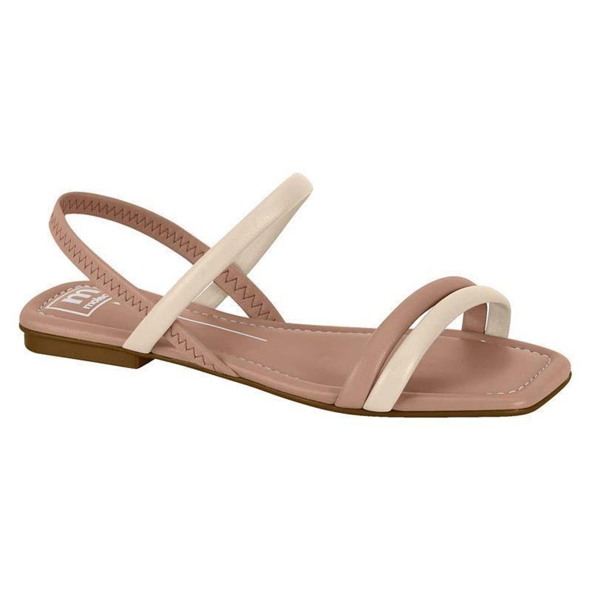 Sandalia Moleca Original Feminino Casual Rasteira Tiras Coloridas ...