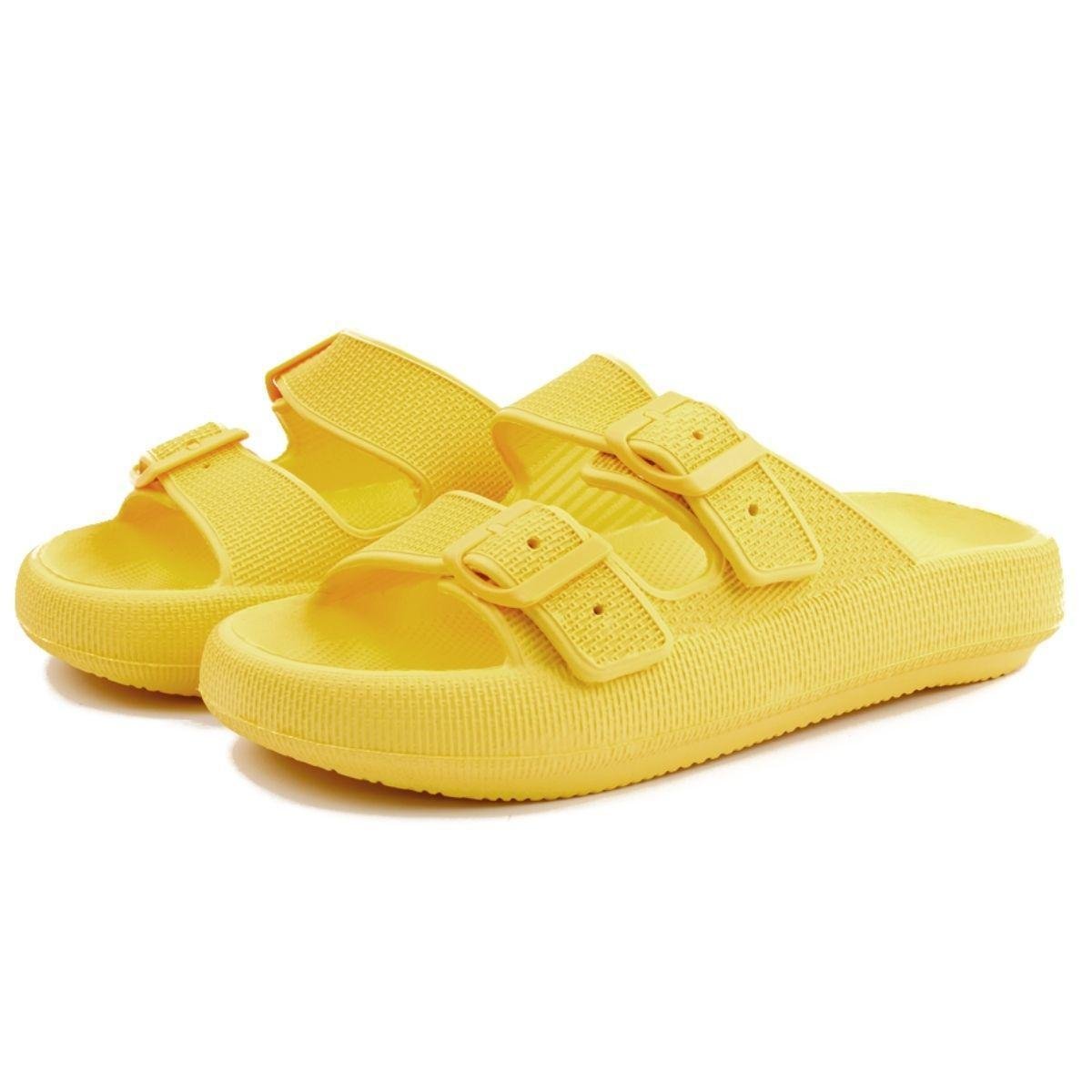 Sandália Ortopédica Fly Feet Nuvem City Ortho Pauher - Amarelo | Netshoes