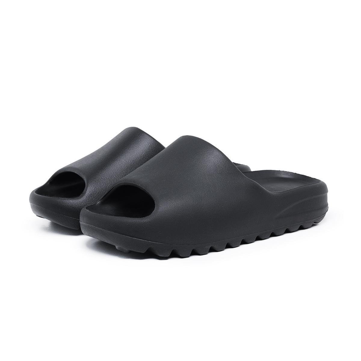 Sandália Ousy Moda Chinelo Slide Nuvem Ortopédico Masculina - Preto ...