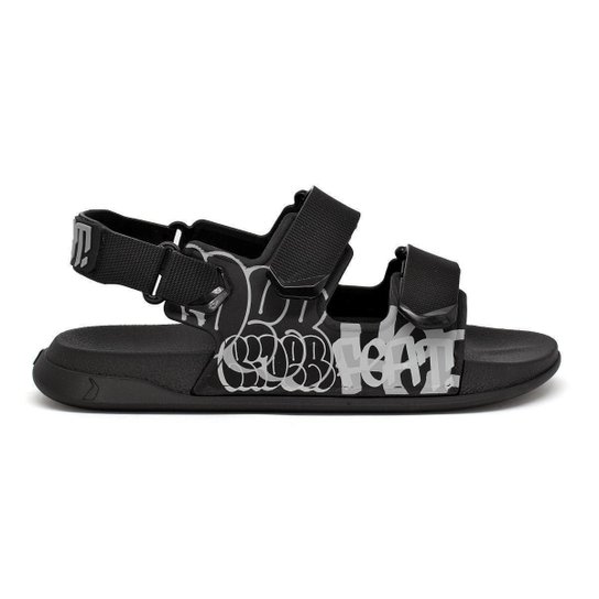 Sandália Papete Masculina Rider 2straps 12069 - Preto | Netshoes