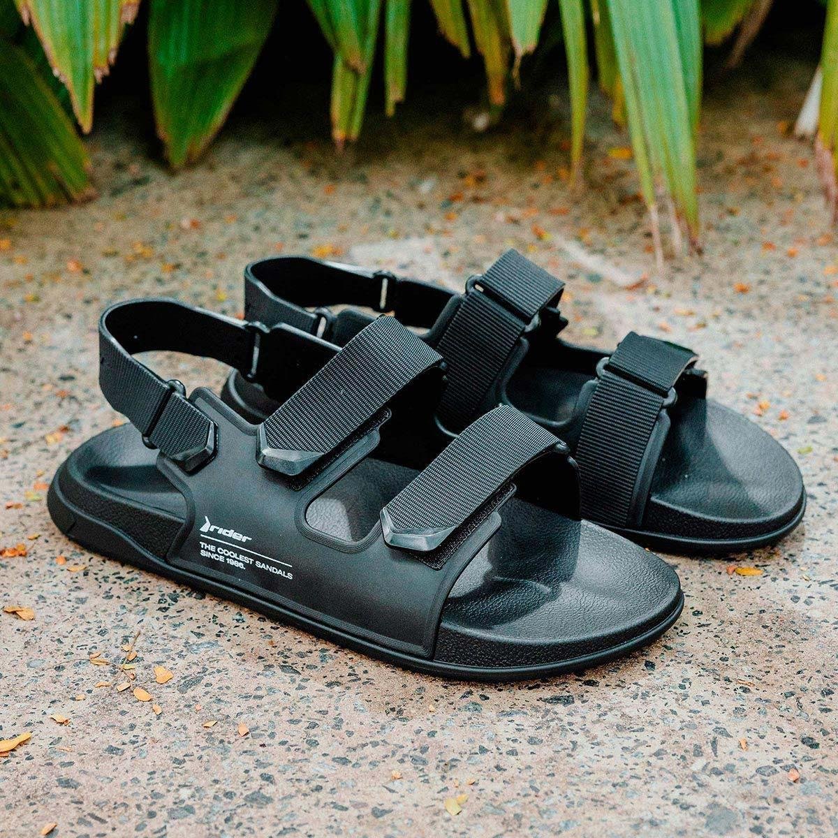 Sandália Papete Masculina Rider 2traps 11994 - Preto | Netshoes