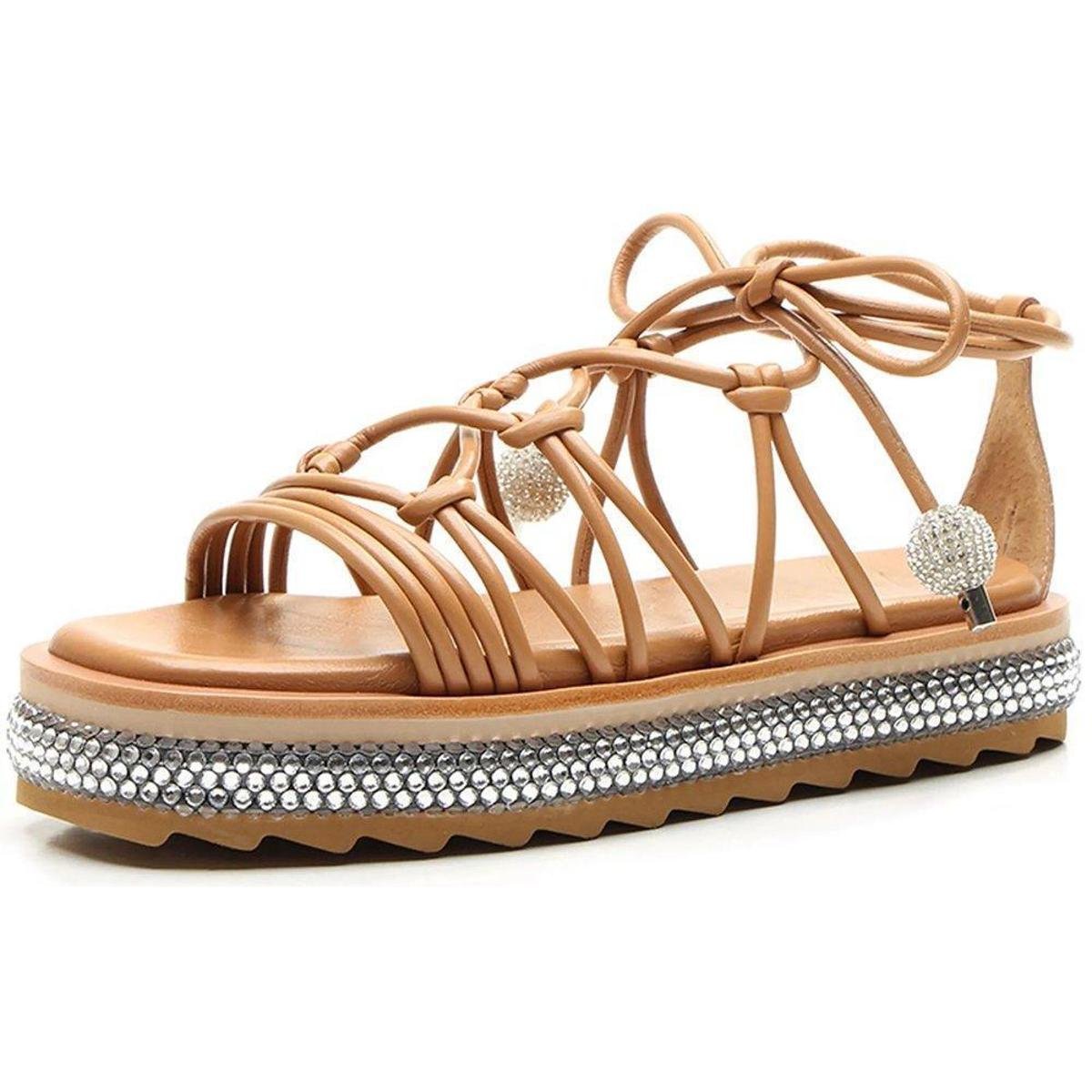 Sandalia Papete Vicenza Kate 1615003 ORIGINAL - Caramelo | Netshoes