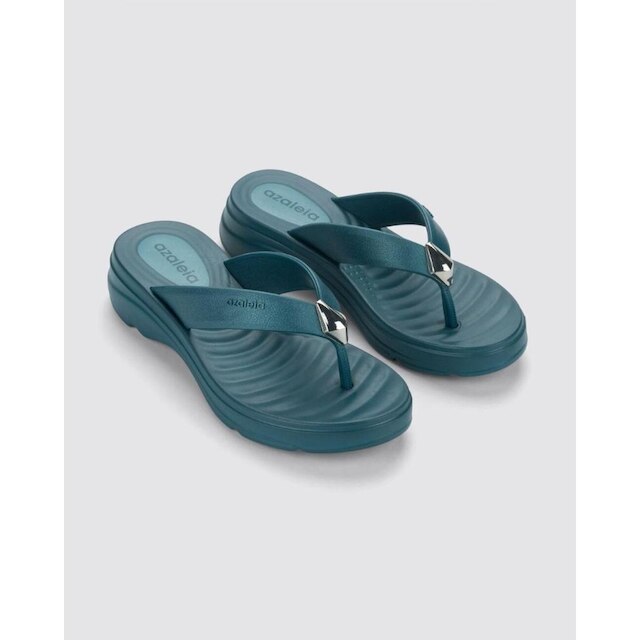 Sandália Plataforma Azaleia Luisa - Azul | Netshoes