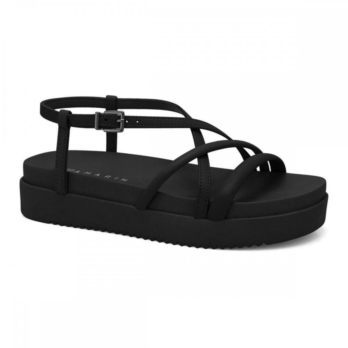 Sandalia Ramarim 2442204-2 Flatform Feminino - Preto | Netshoes