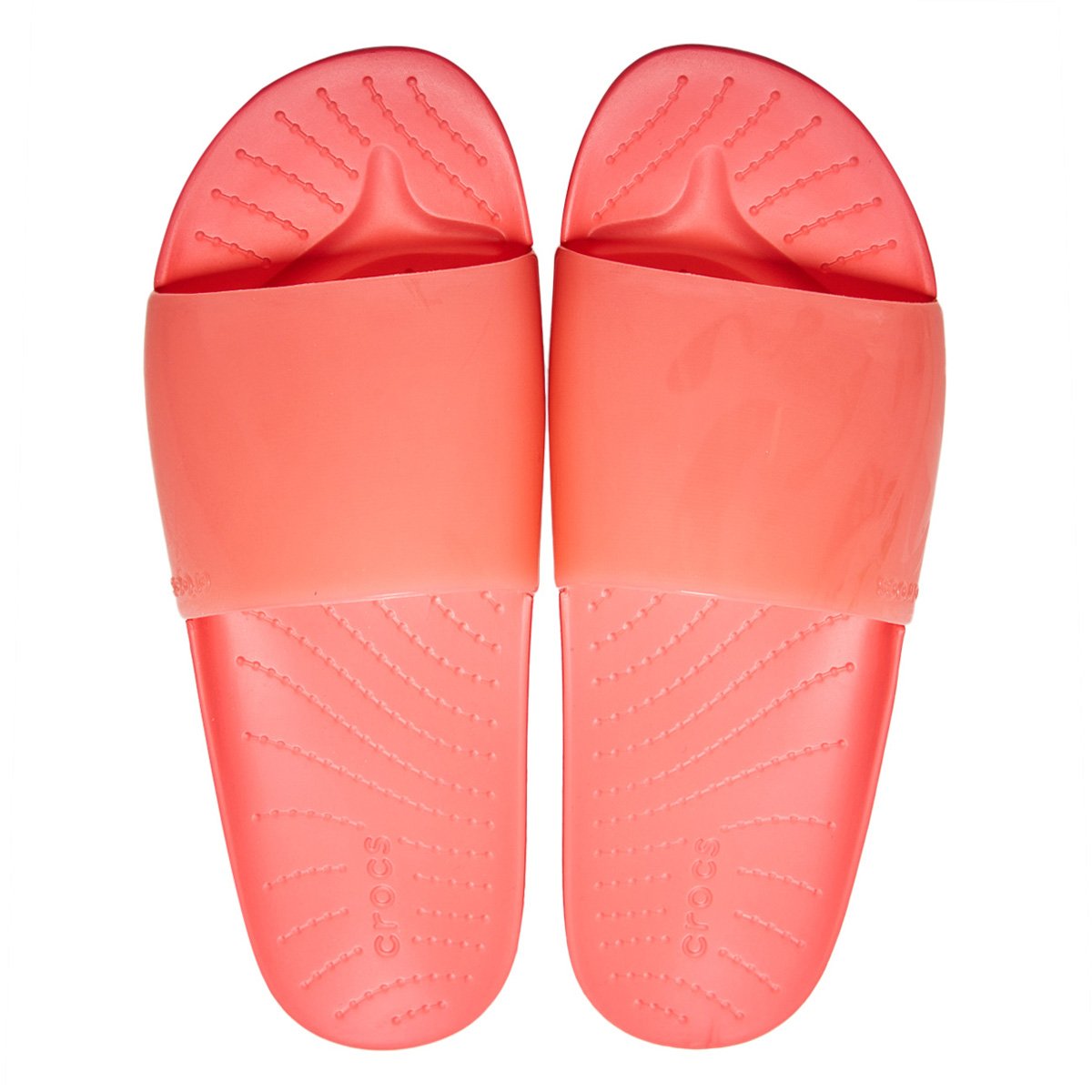 Sandália Slide Crocs Splash Glossy Feminina - Vermelho | Netshoes