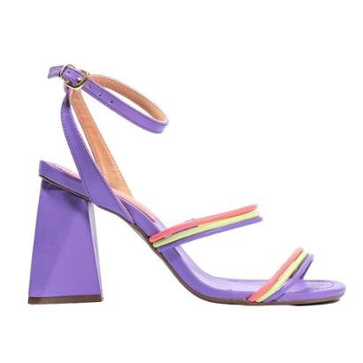 Sandália Triangular Tiras 19820 - Lilás | Netshoes
