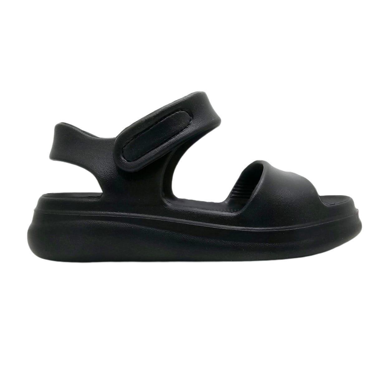 Sandália Usaflex Poofy Plataforma Super Leve Conforto Estilo - Preto ...