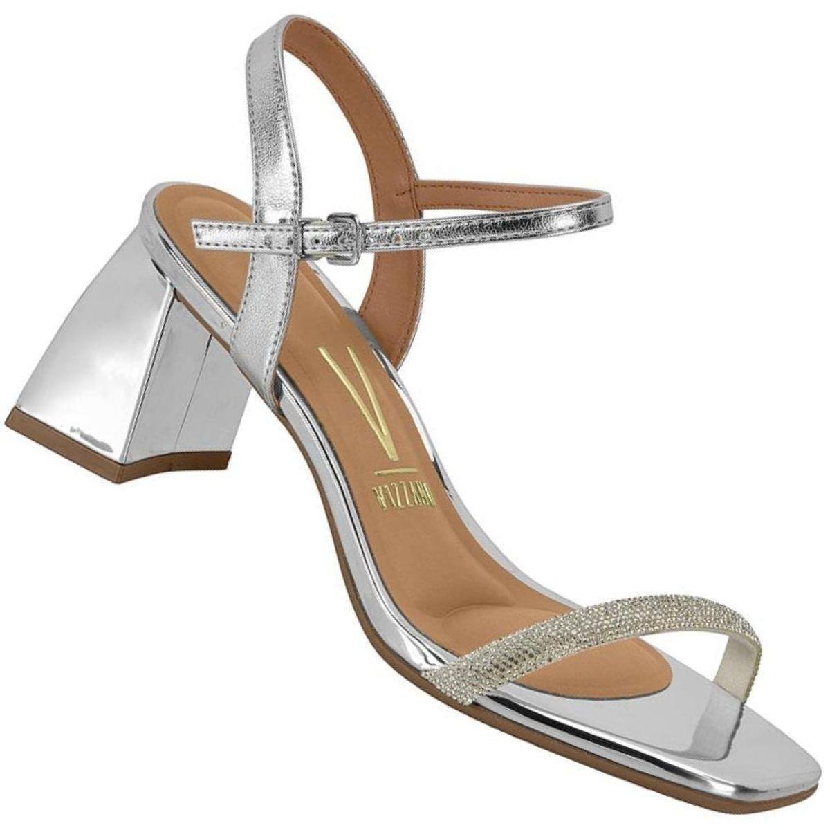 Sandália Vizzano 6500.101 Feminina - Prata | Netshoes