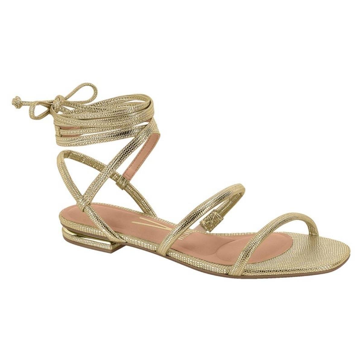 SANDÁLIA VIZZANO GLADIADORA 6426.221 - Dourado | Netshoes