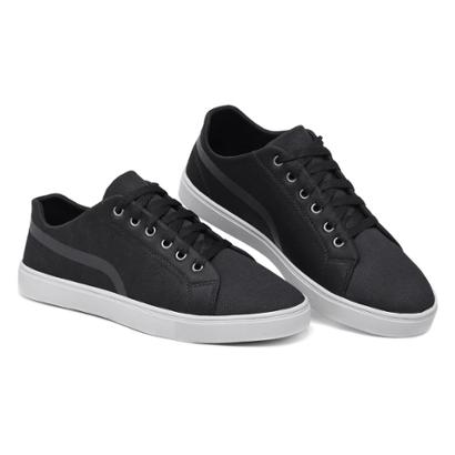 Sapatênis Casual Masculino Moderno Confortável - Preto | Netshoes