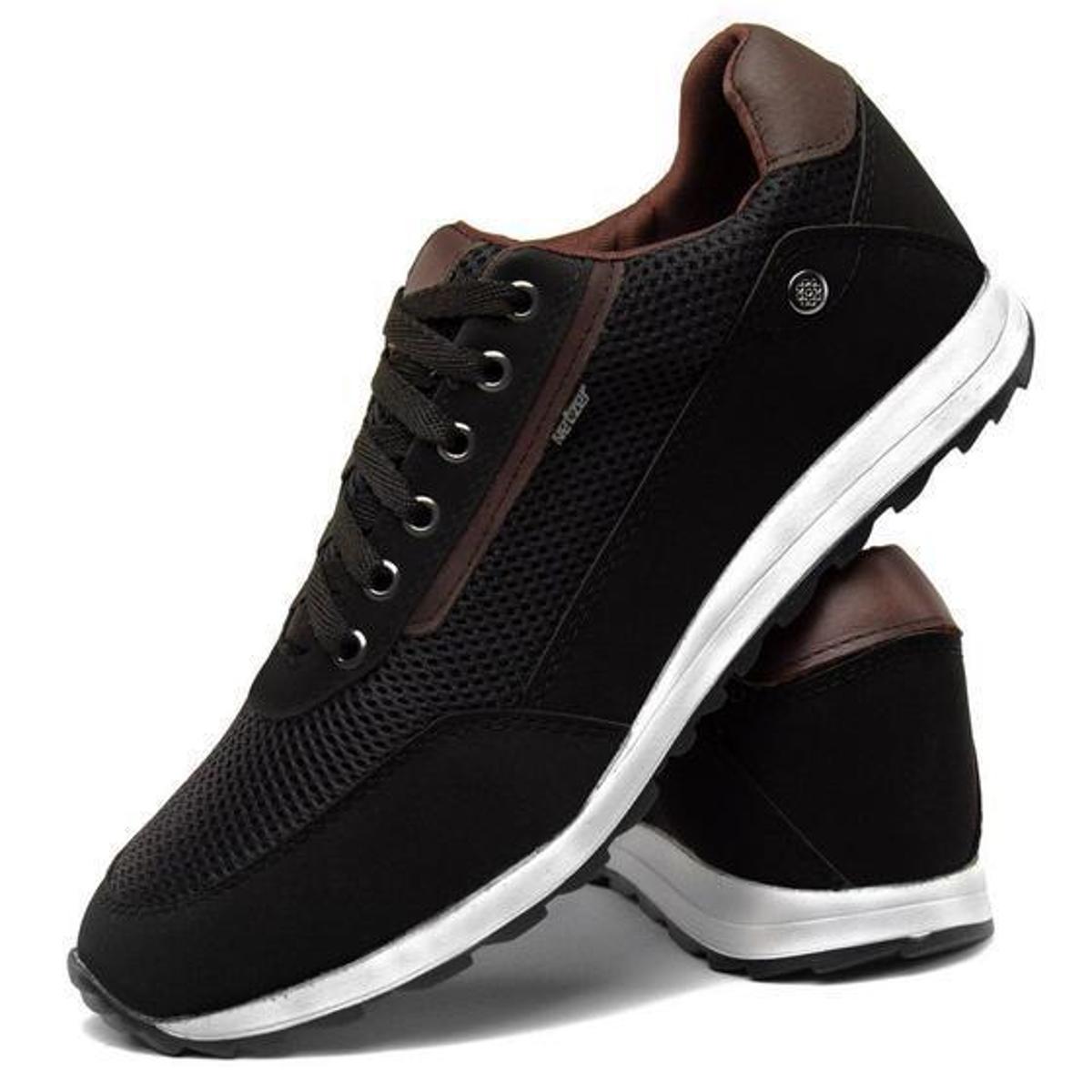 Sapatenis Casual Tenis Masculino Moderno Jogger - Preto | Netshoes