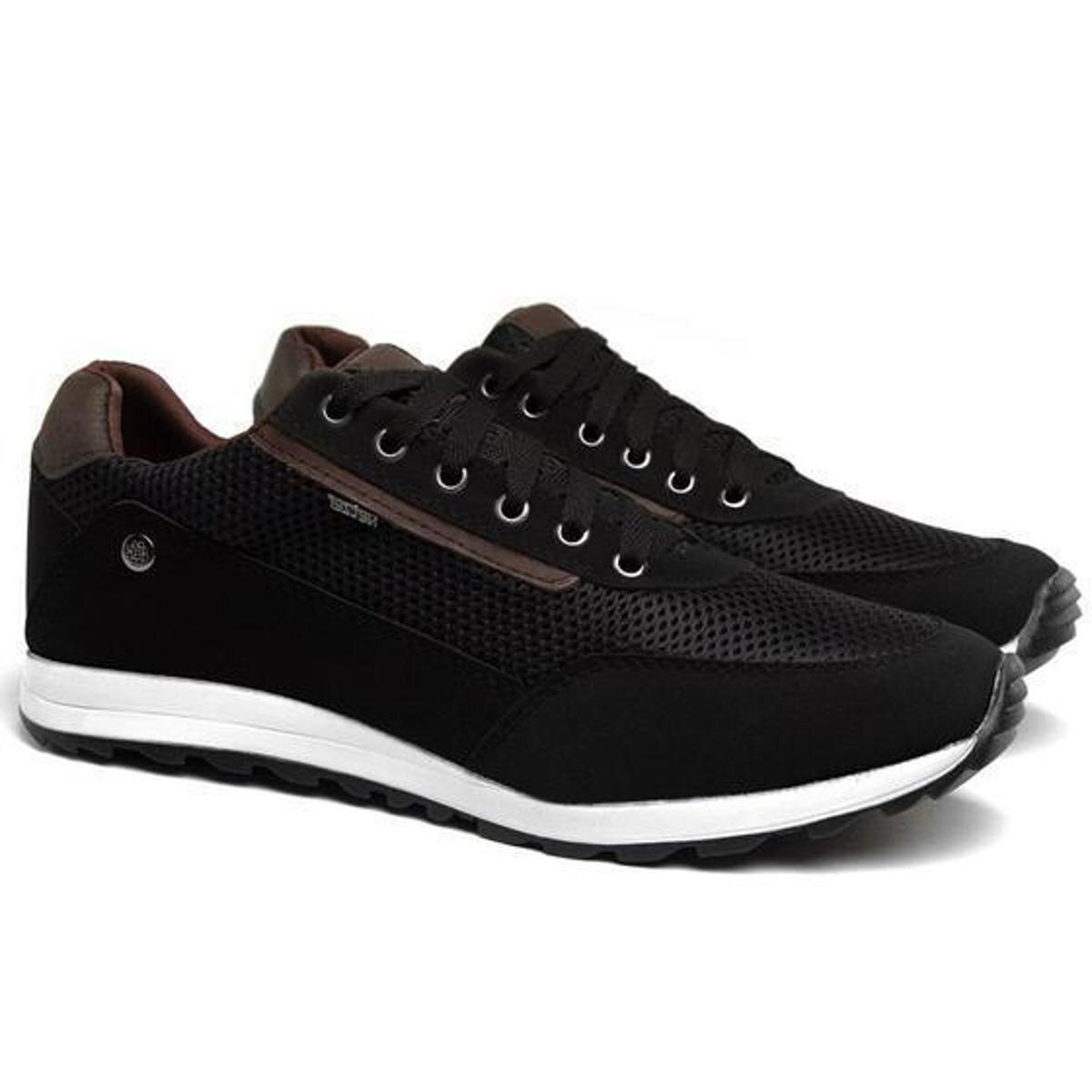 Sapatenis Casual Tenis Masculino Moderno Jogger - Preto | Netshoes