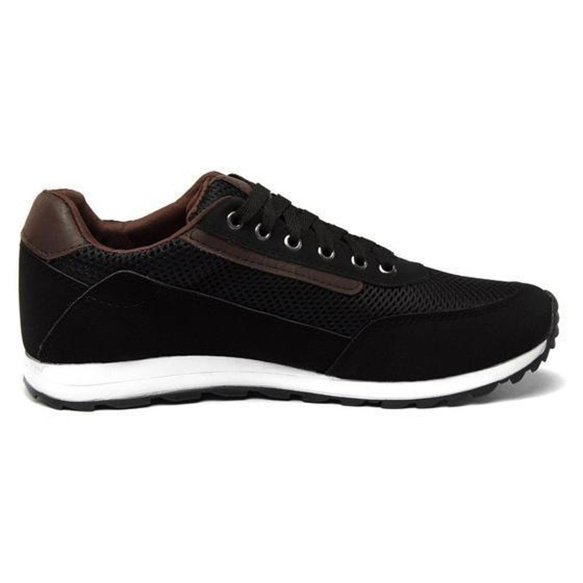 Sapatenis Casual Tenis Masculino Moderno Jogger - Preto | Netshoes